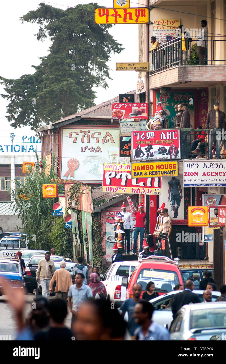 street scene, Piazza, Addis Ababa, Ethiopia Stock Photo - Alamy