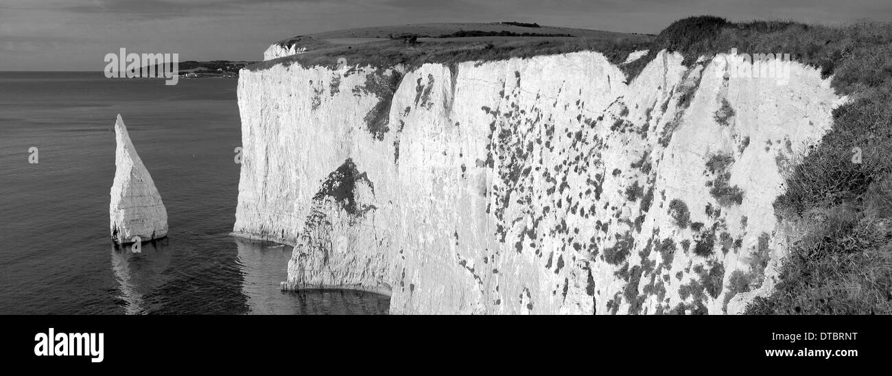 The Pinnacles Sea stacks, Swanage bay, Jurassic coastline, Dorset ...