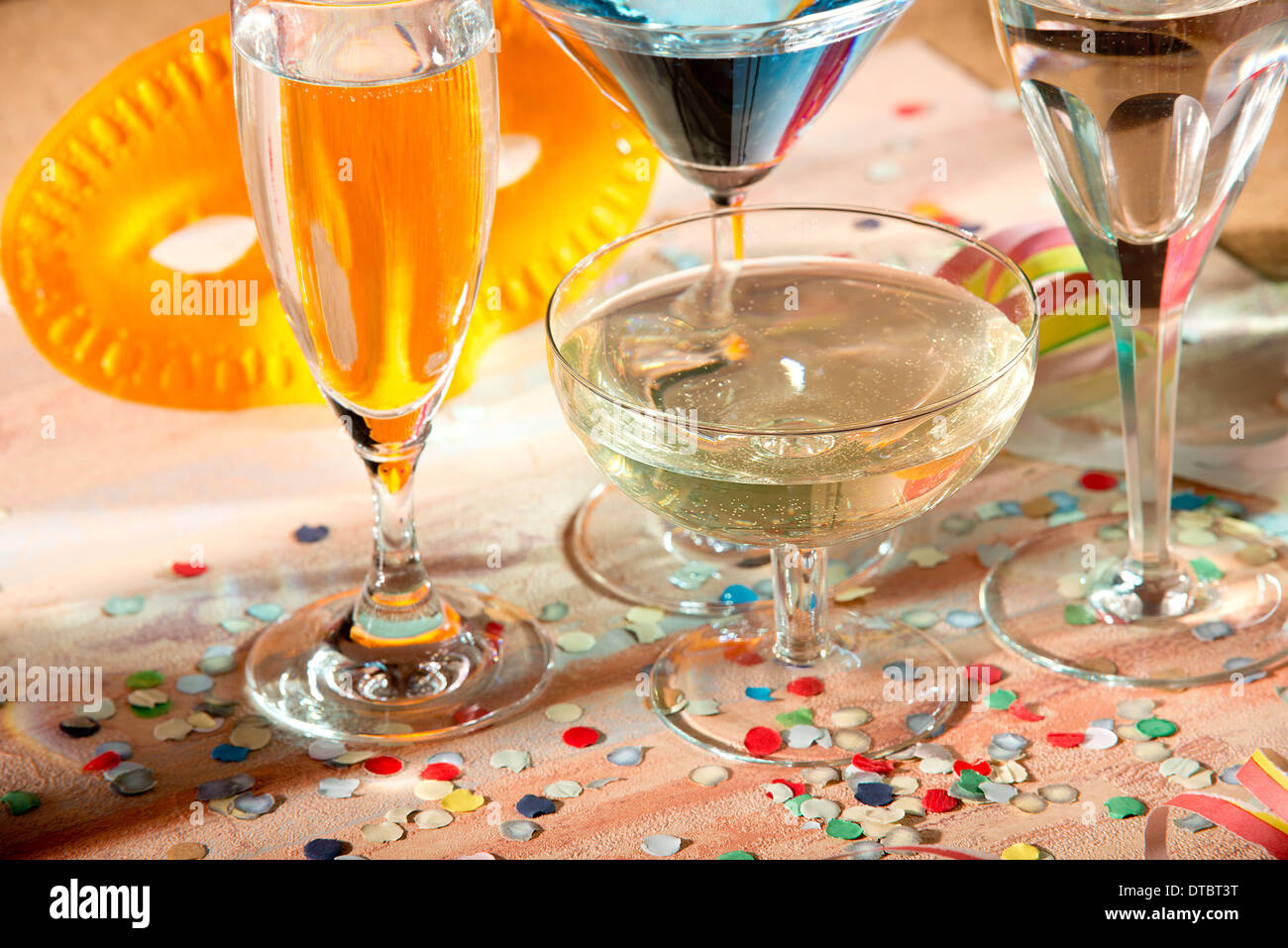 still life with carnival mask and wine glasses Stock Photo - Alamy