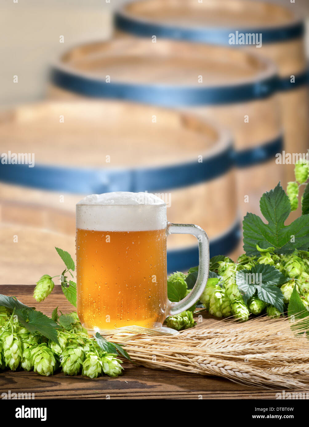 beer and barrels Stock Photo - Alamy