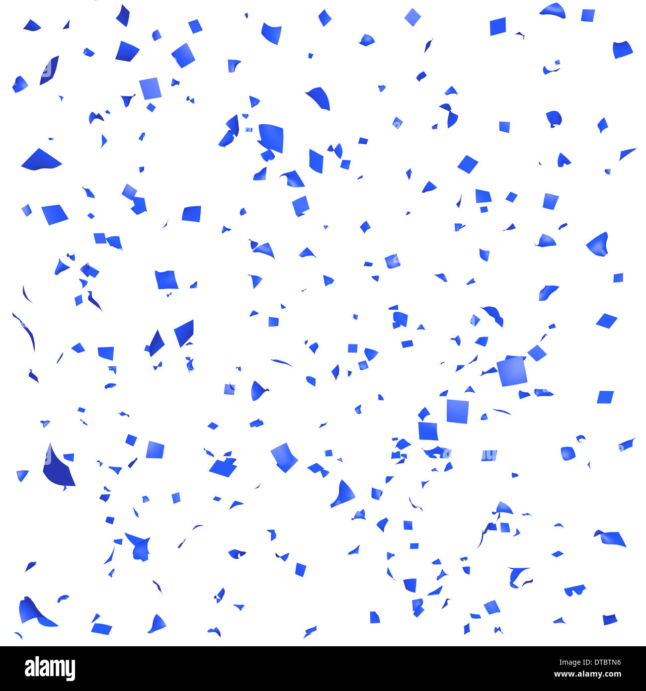 Blue paper in flight isolated on a white background Stock Photo - Alamy
