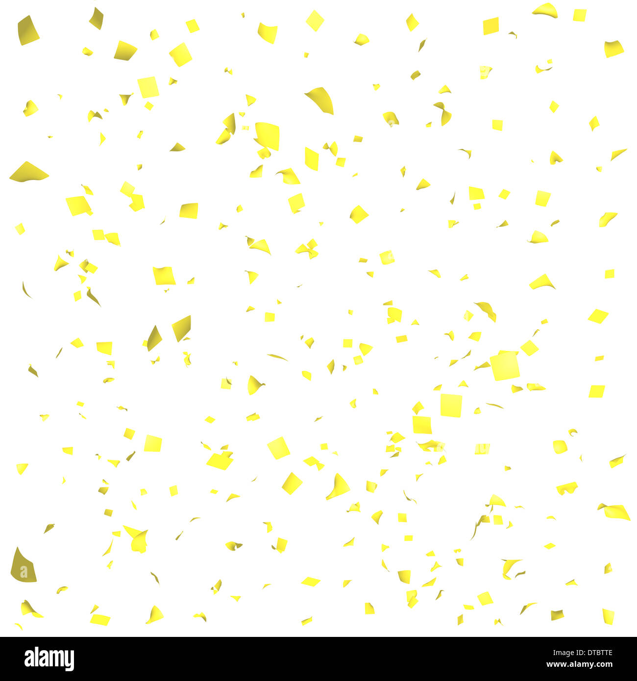 Yellow paper in flight isolated on a white background Stock Photo - Alamy