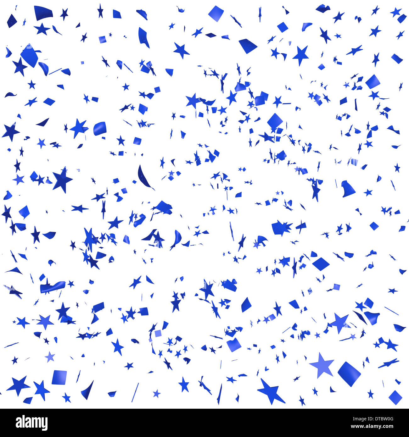 Blue paper in flight isolated on a white background Stock Photo - Alamy