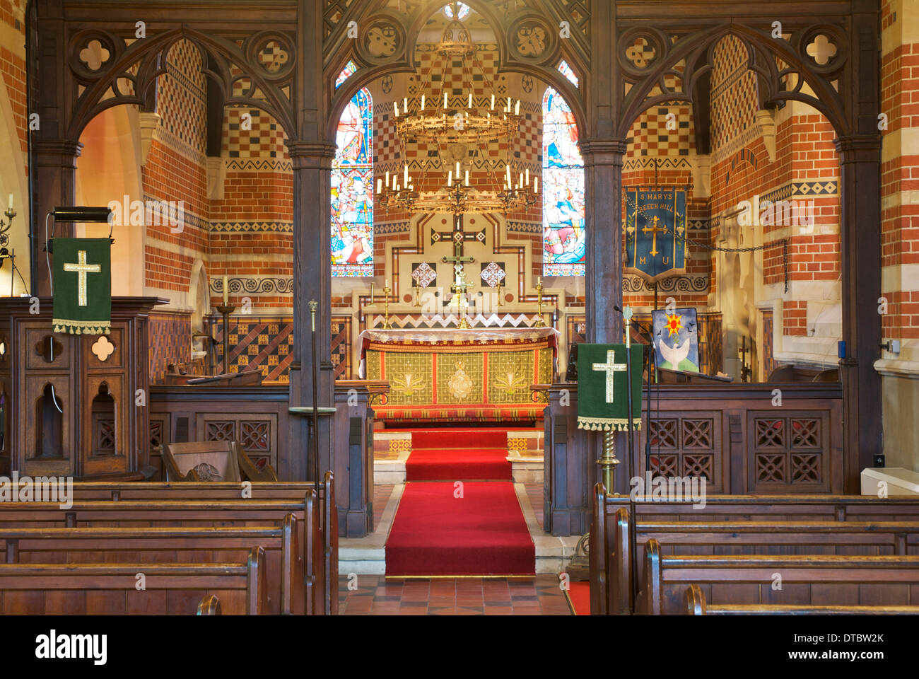 The Church of St Mary the Virgin, Beech Hill, near Reading, Berkshire ...