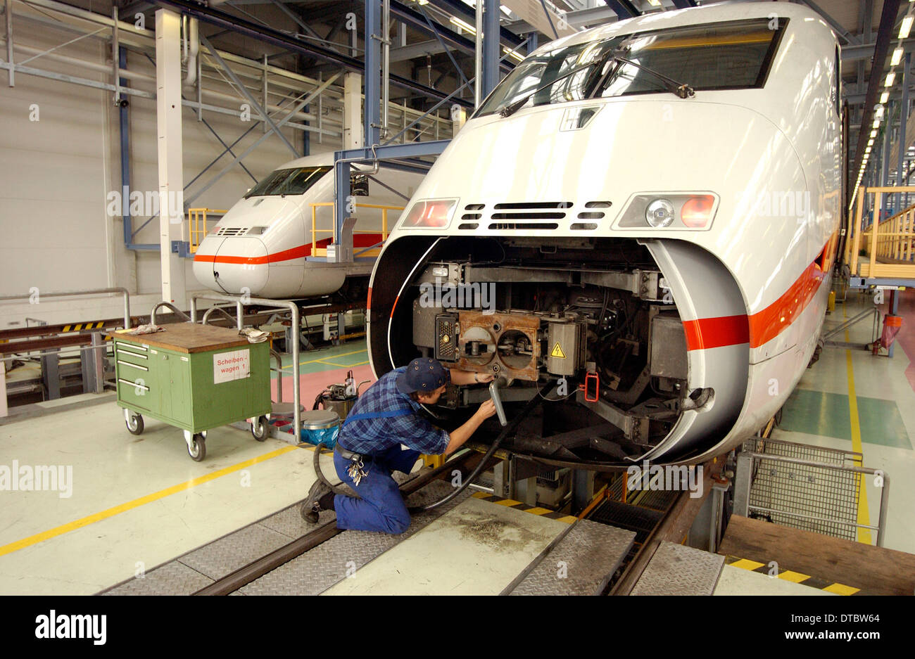 German Bahn AG , ICE depot Stock Photo - Alamy