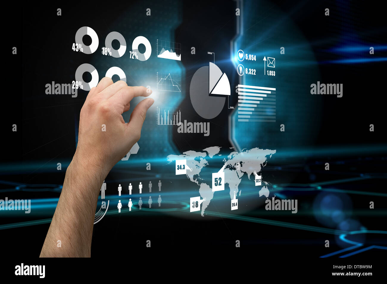 Man presenting open hand hi-res stock photography and images - Alamy