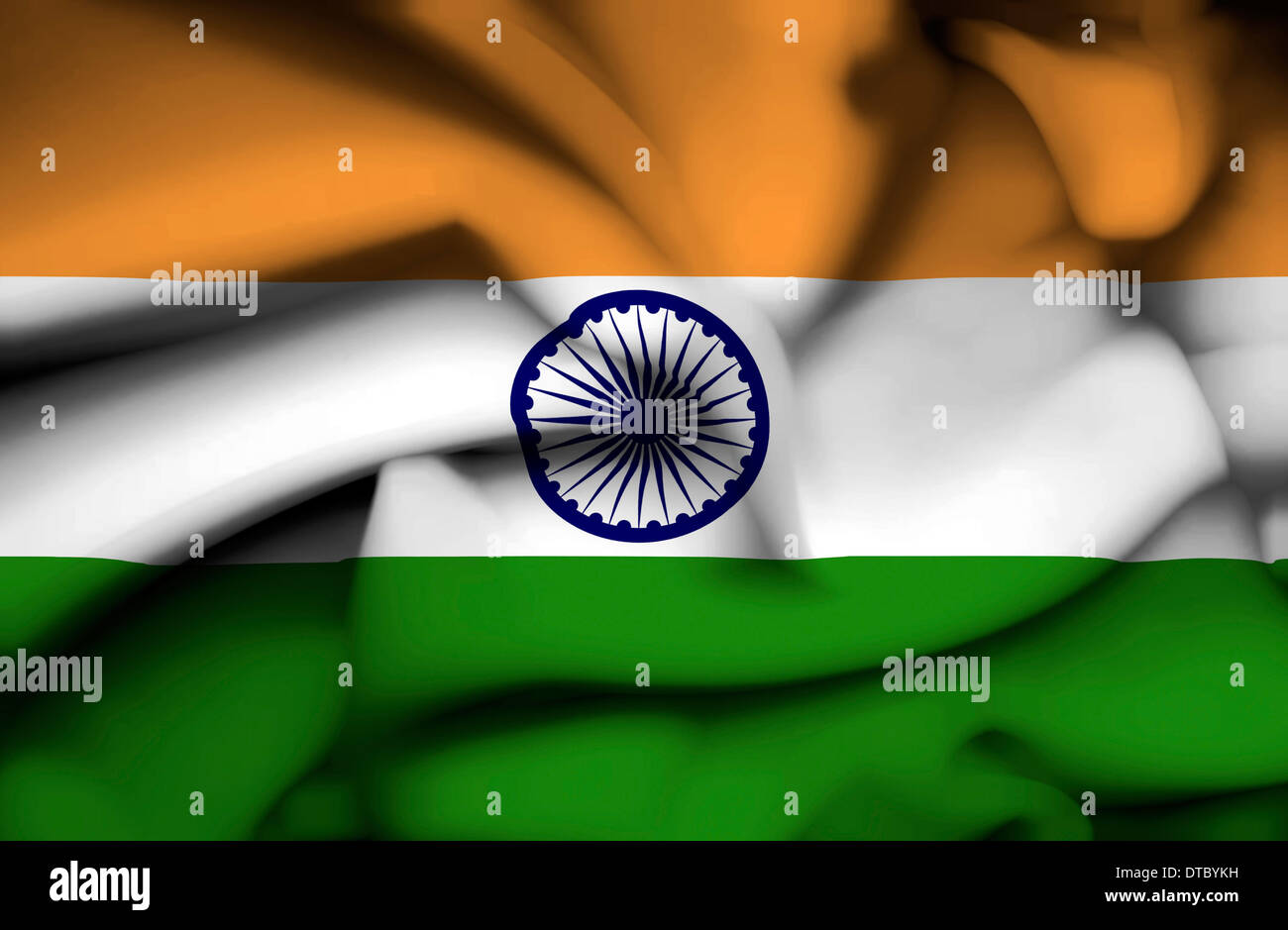 India waving flag Stock Photo - Alamy