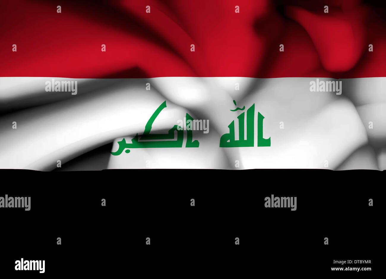 Iraq waving flag Stock Photo - Alamy