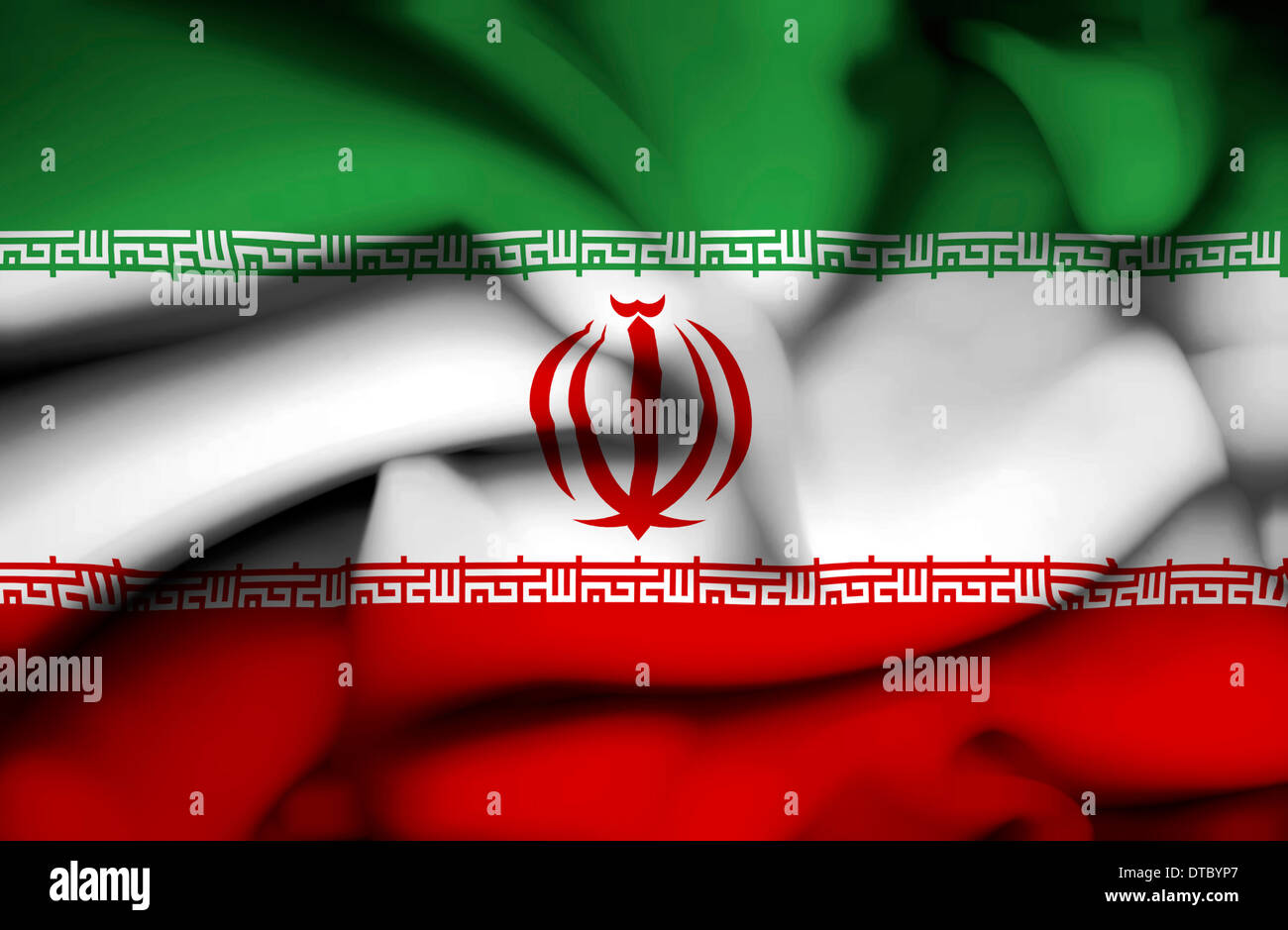 Iran waving flag Stock Photo - Alamy