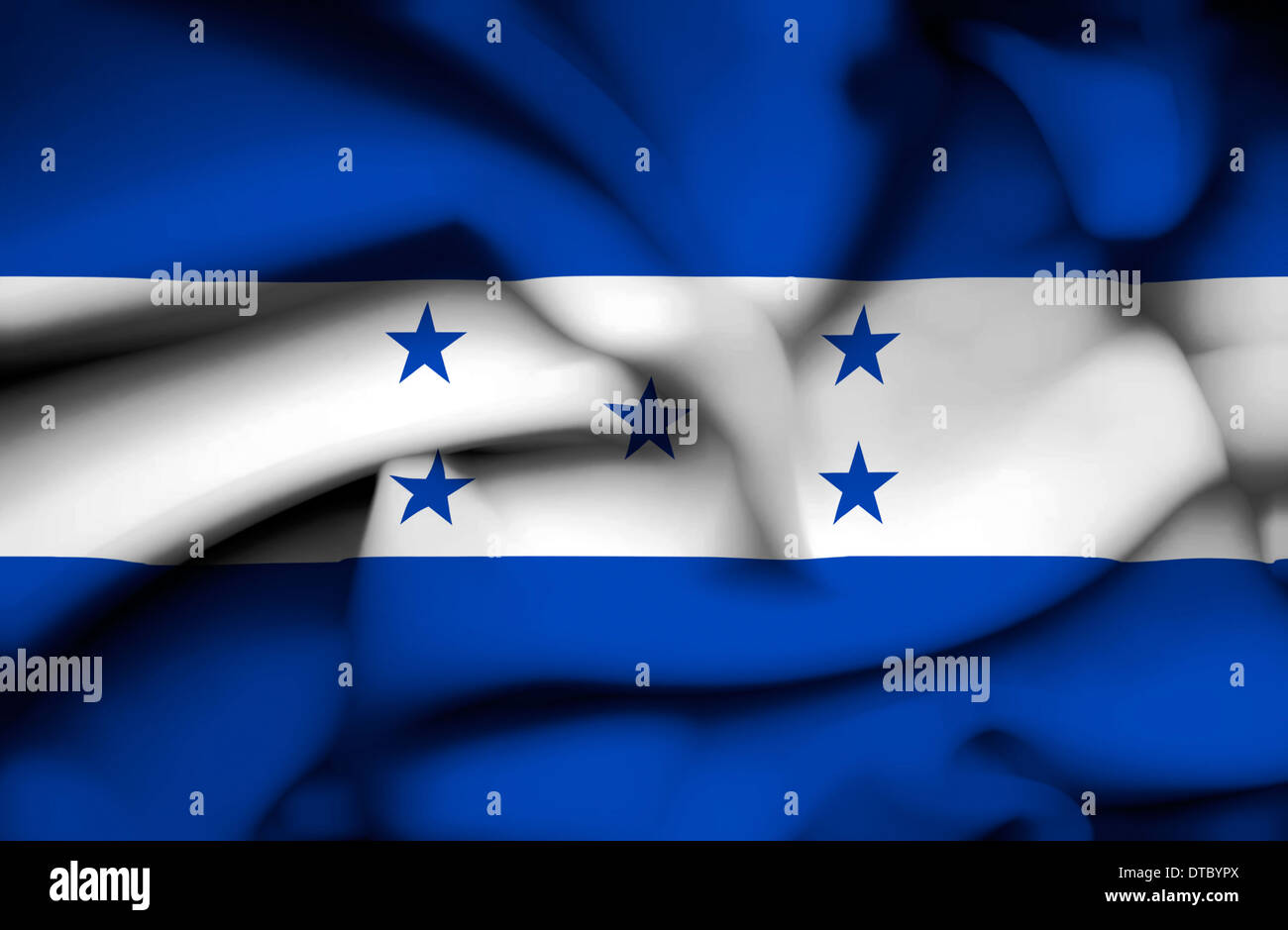 Honduras waving flag Stock Photo - Alamy
