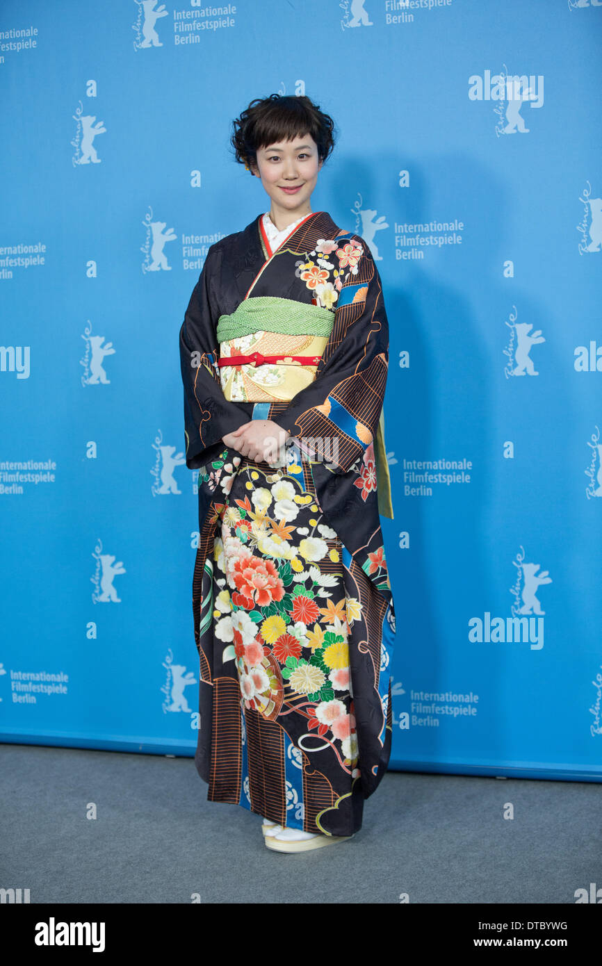 Berlin, Germany. 14th Feb, 2014. Japanese actress Haru Kuroki poses ...