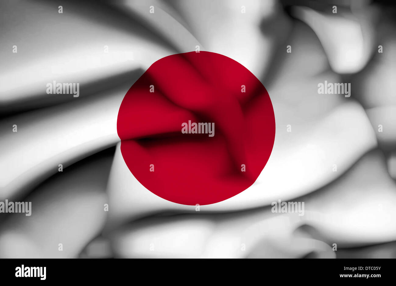 Japan waving flag Stock Photo - Alamy