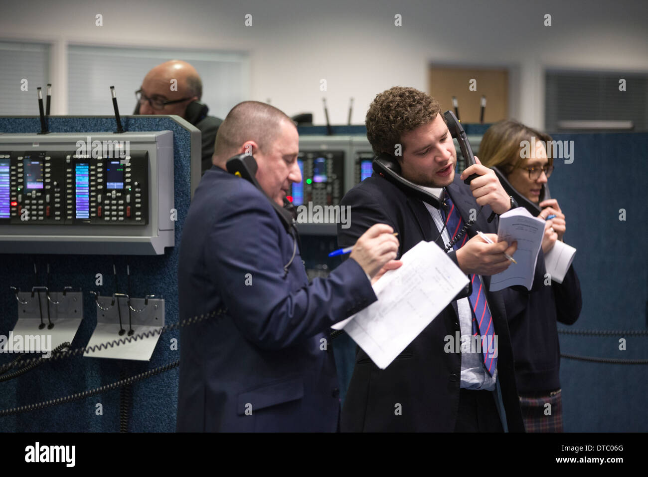London Metal Exchange trading floor, Leadenhall Street, London, England ...