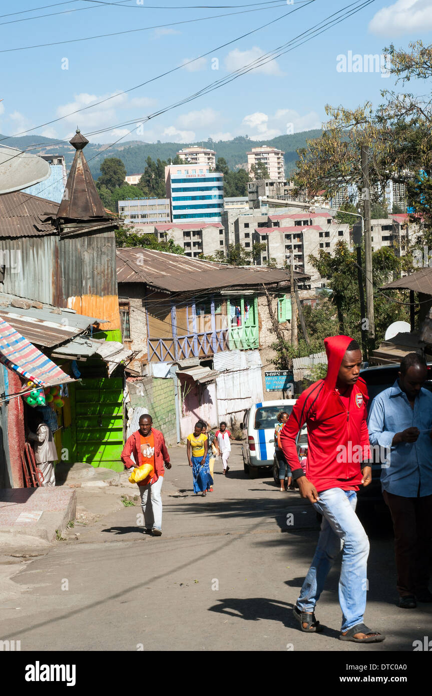 street scene, Piazza, Addis Ababa, Ethiopia Stock Photo - Alamy