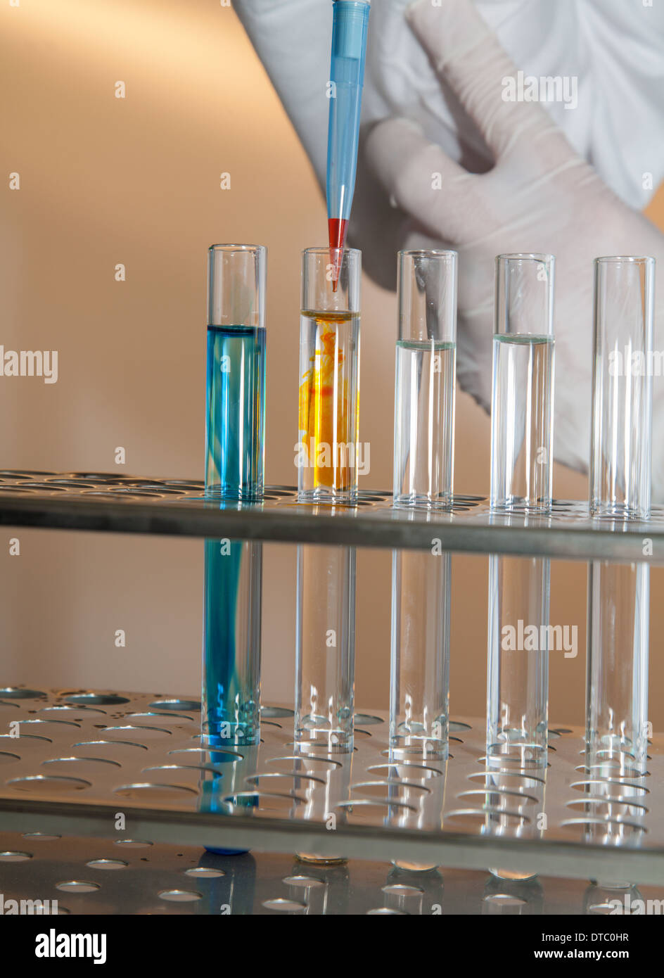 hands by work in laboratory Stock Photo - Alamy