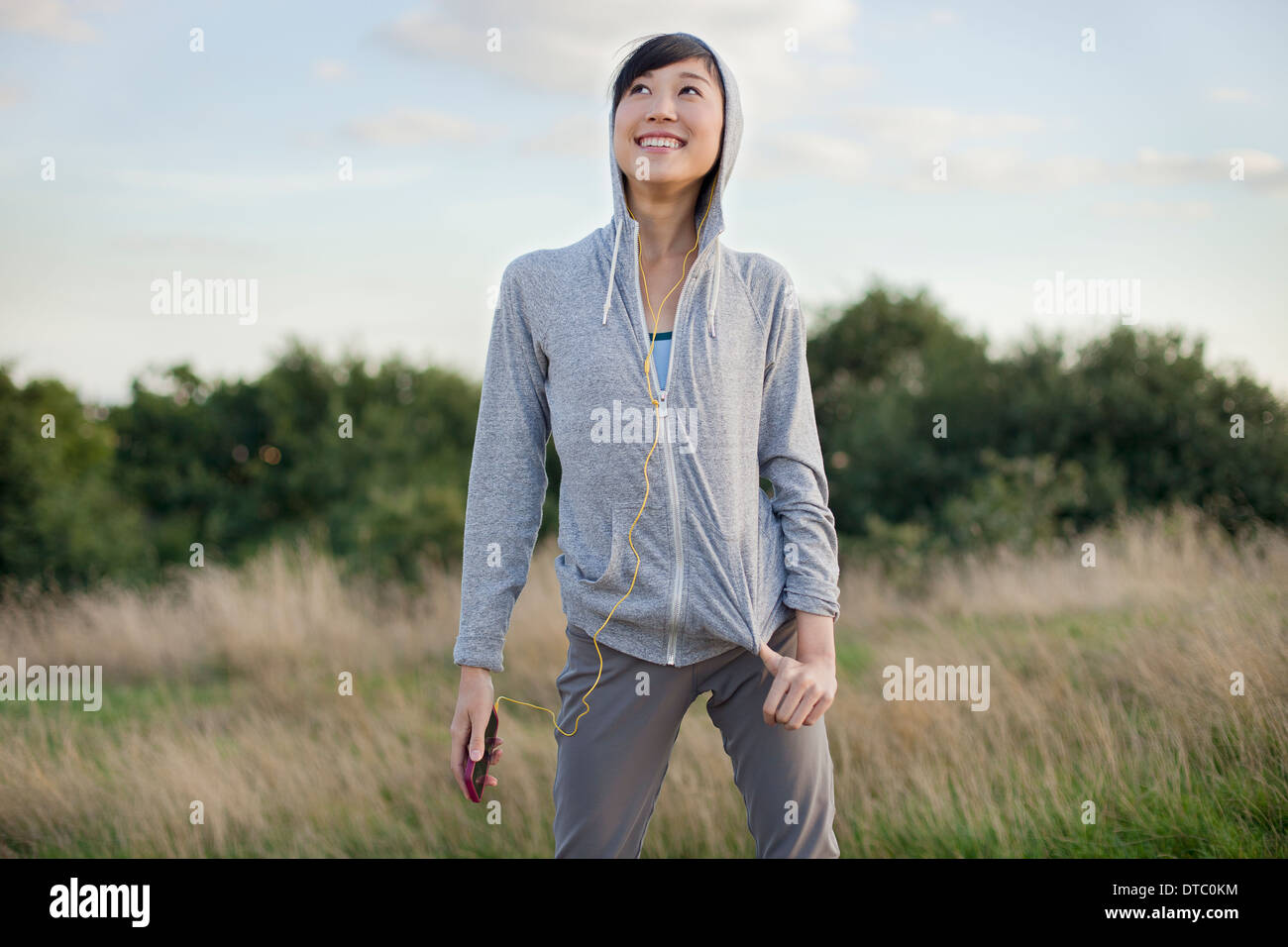 Female runner alone hi-res stock photography and images - Alamy