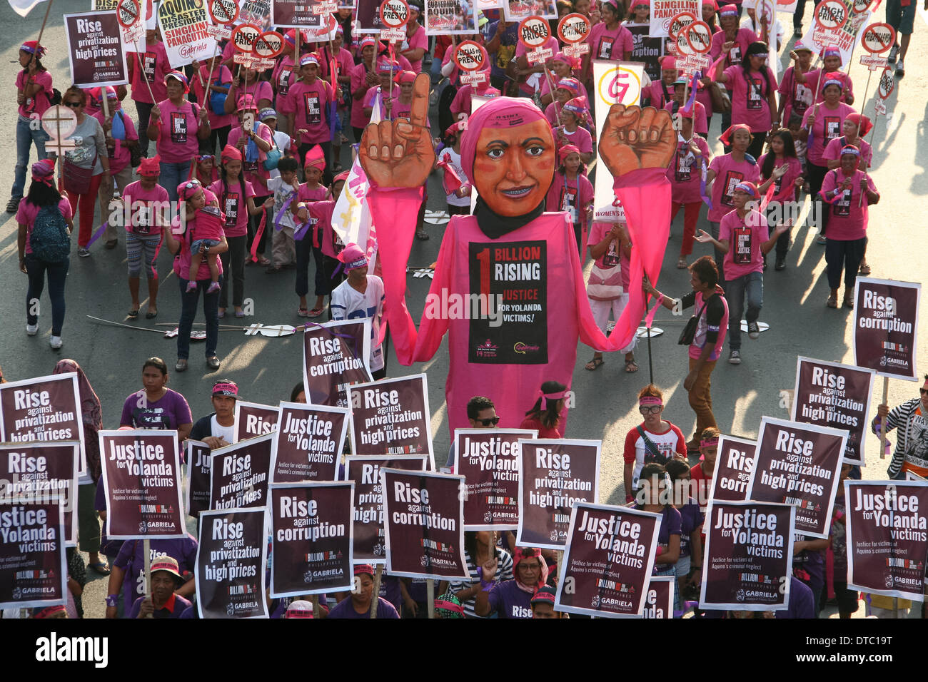 Quezon City, Philippines. 14th Feb 2014 -- Rights group Gabriela ...