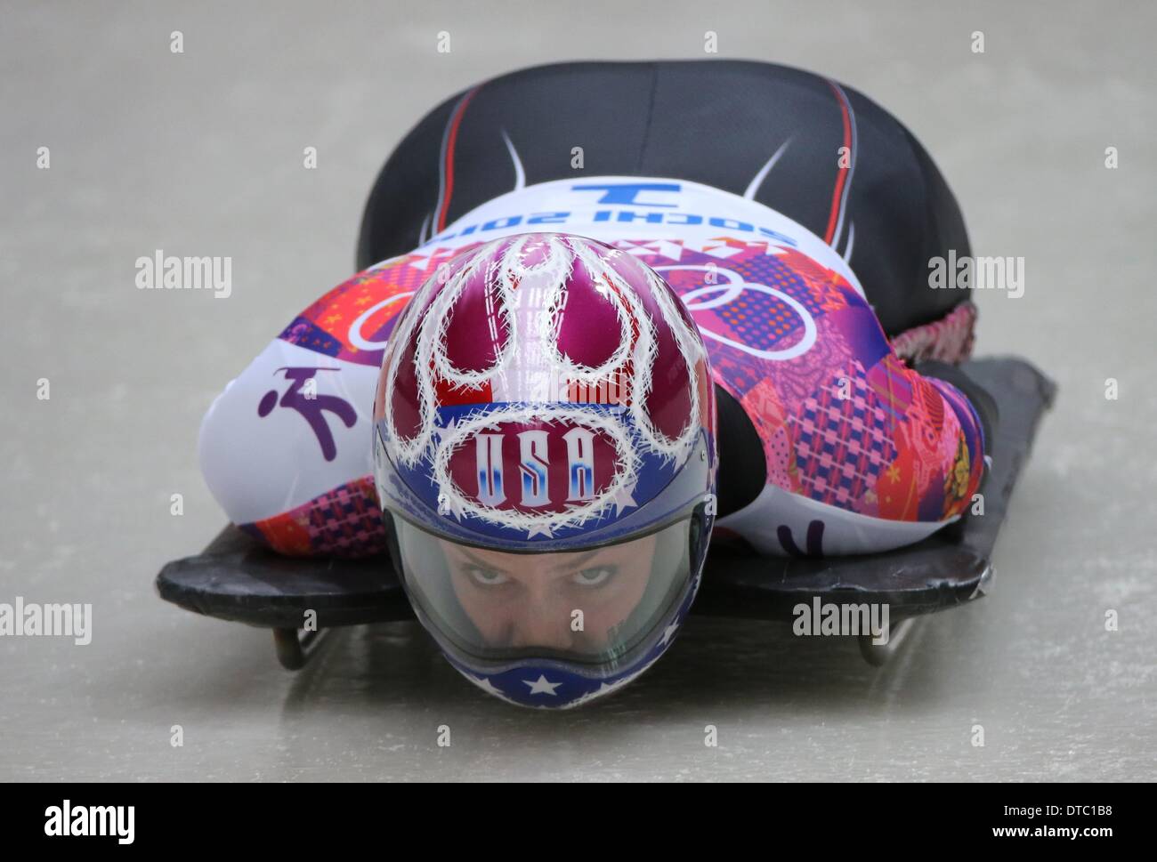 Krasnaya Polyana, Russia. 14th Feb, 2014. Noelle Pikus-Pace of USA ...
