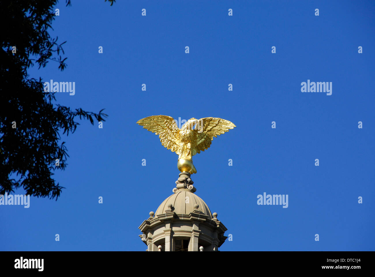 Dome with Golden Eagle on the Mississippi State Capitol Building in ...