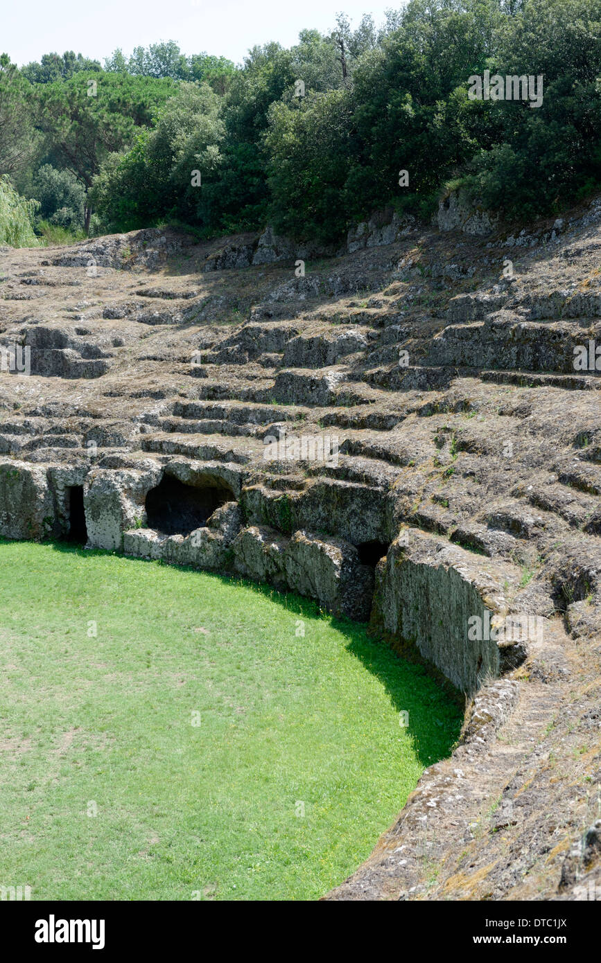 Italy lazio sutri roman amphitheatre hi-res stock photography and ...