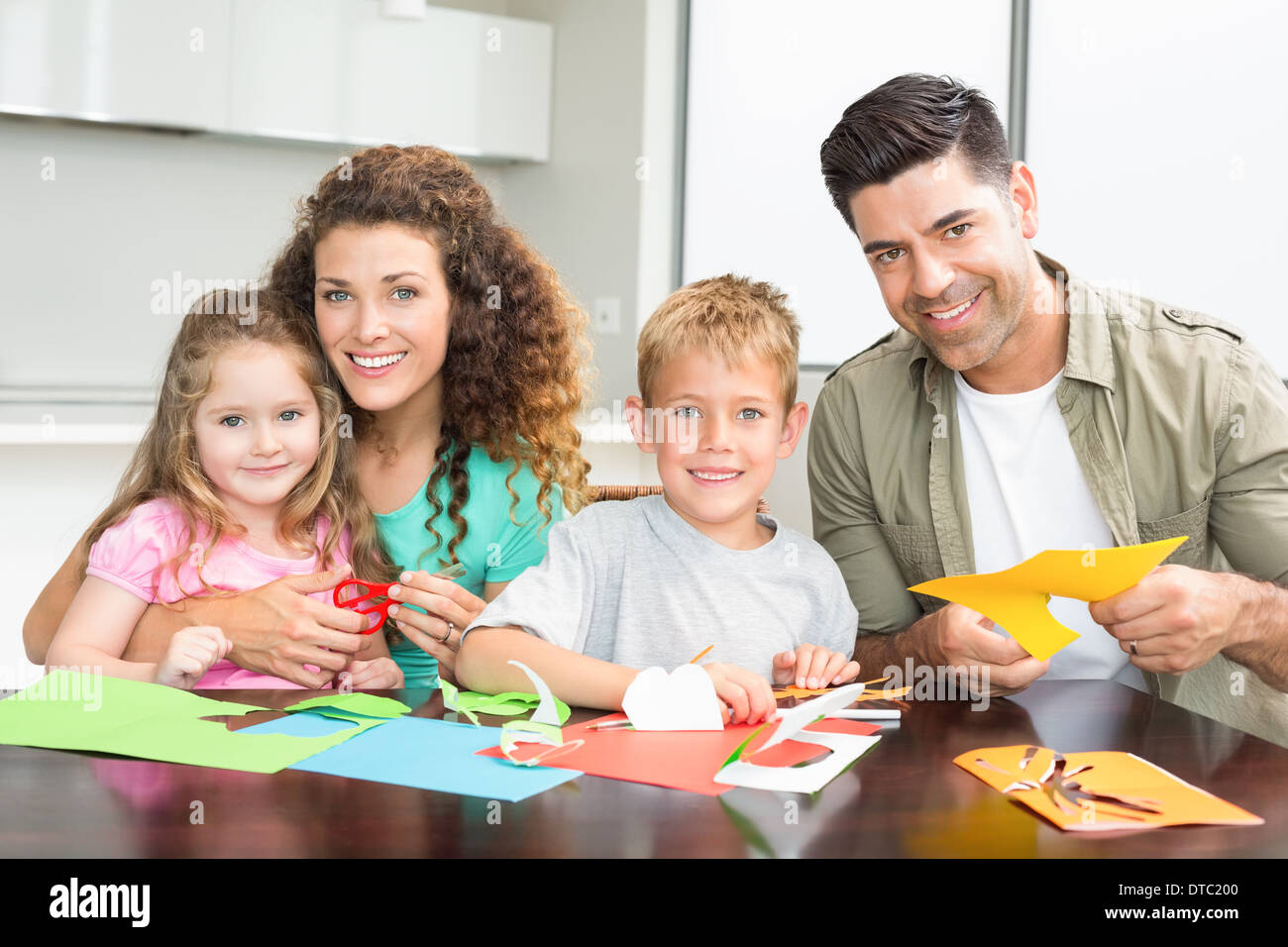 Family crafts hi-res stock photography and images - Alamy