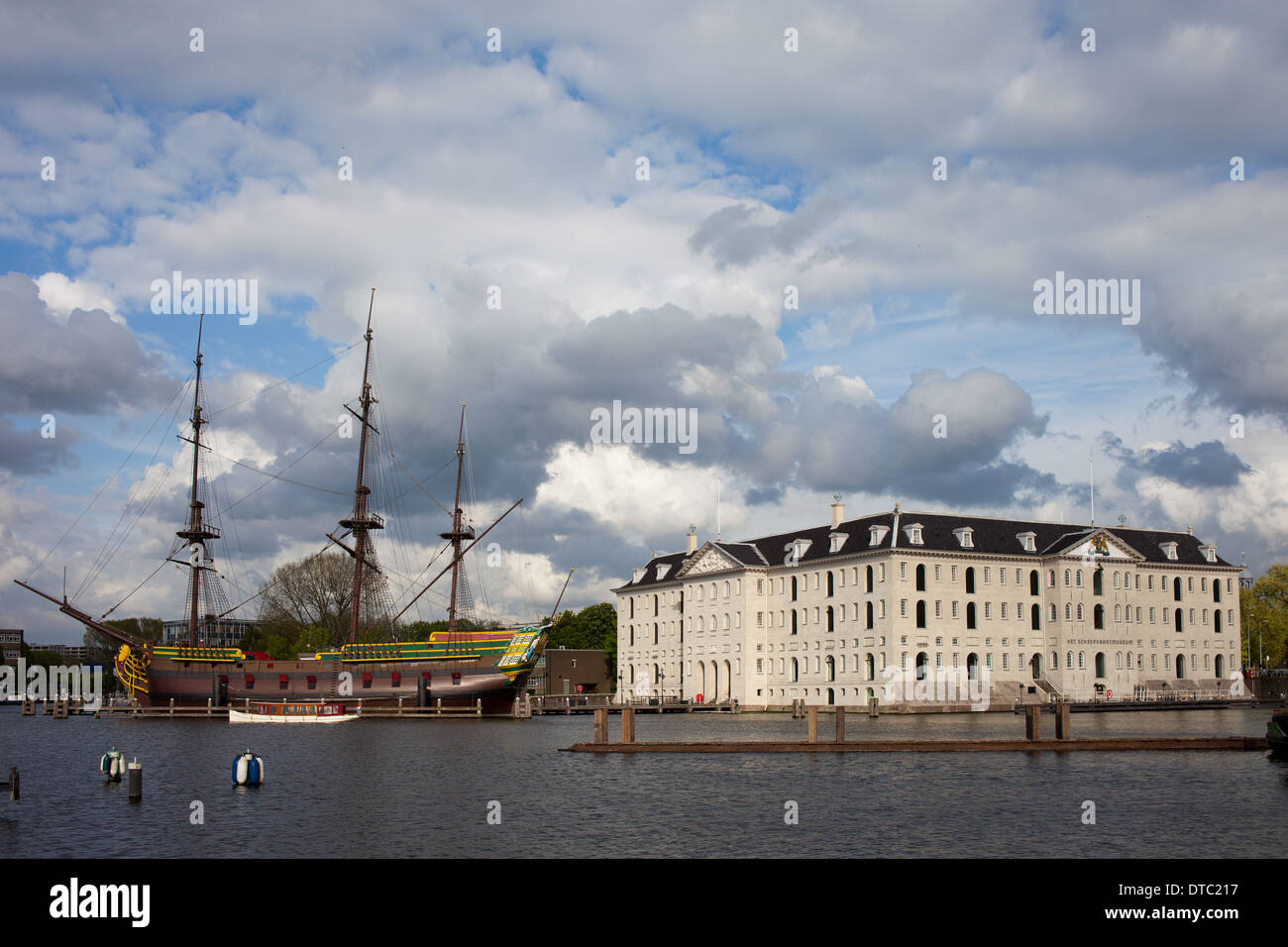 National Maritime Museum (Dutch: Scheepvaartmuseum) in Amsterdam, North ...