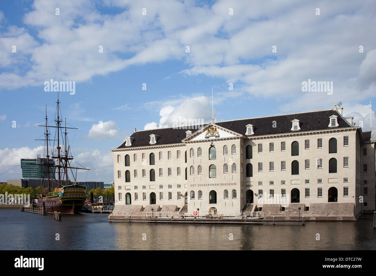 National Maritime Museum (Dutch: Scheepvaartmuseum) in Amsterdam, North ...