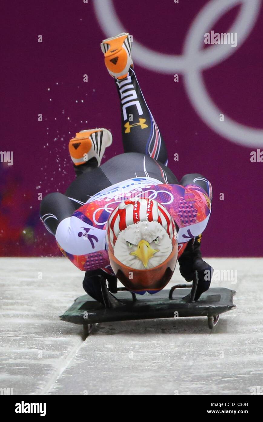 Krasnaya Polyana, Russia. 14th Feb, 2014. Katie Uhlaender of USA ...