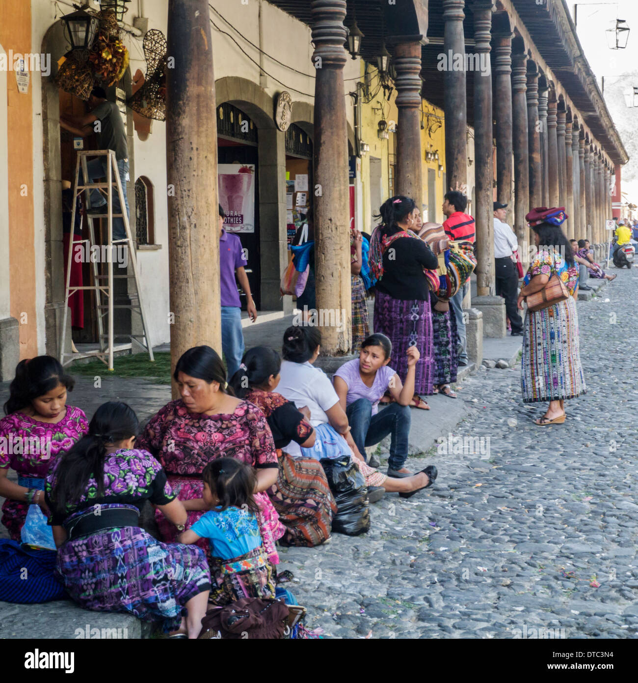 Indigenous Women Antigua Guatemala Stock Photos & Indigenous Women ...