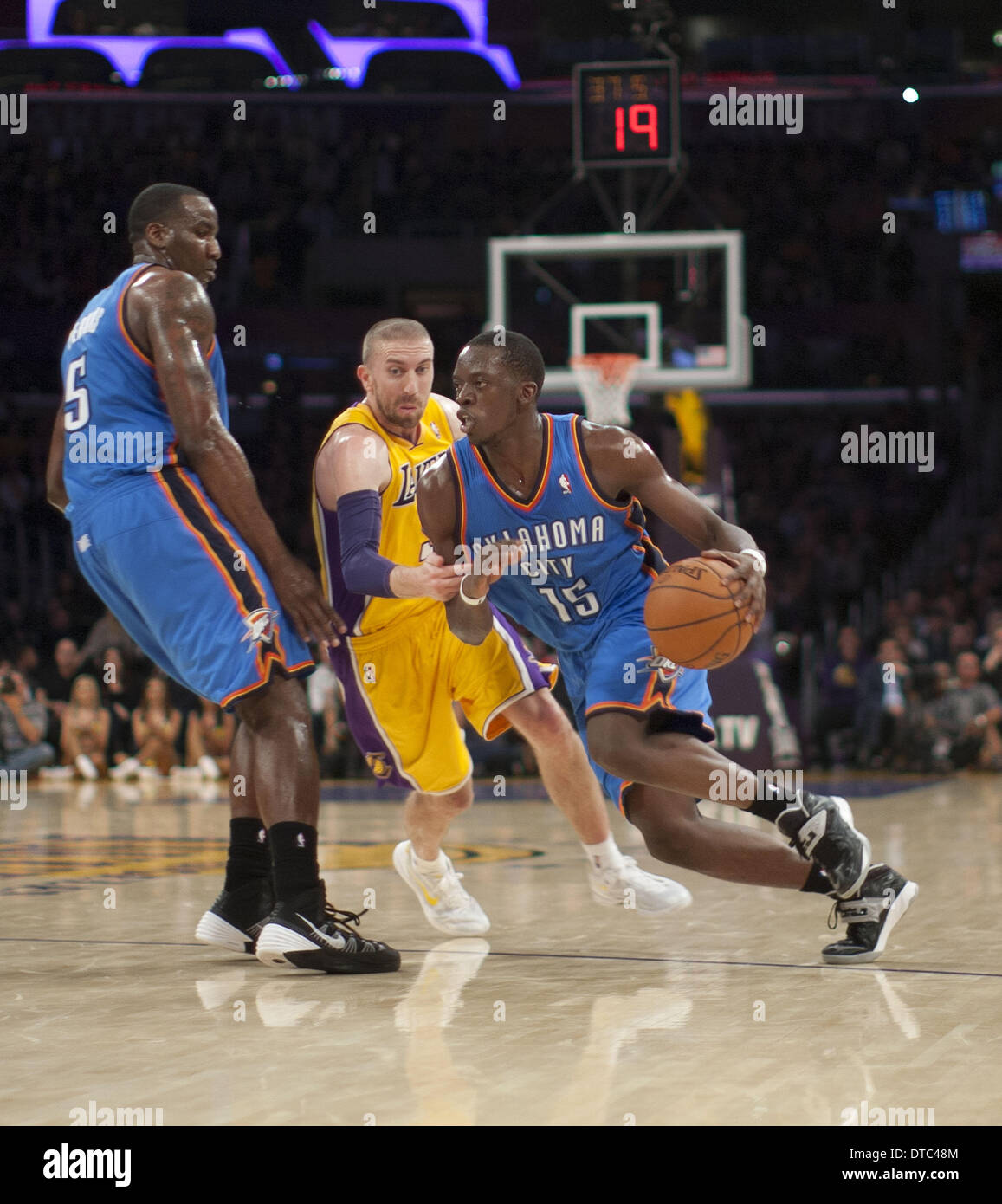 Los Angeles, CALIFORNIA, USA. 13th Feb, 2014. Oklahoma City Thunder ...