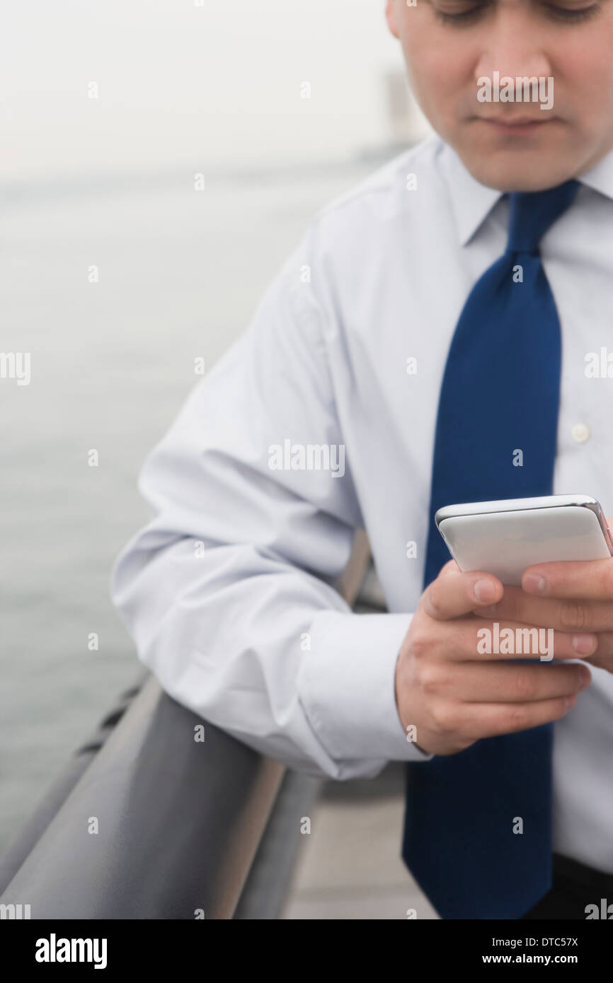 Man Leaning Against Railing High Resolution Stock Photography and ...