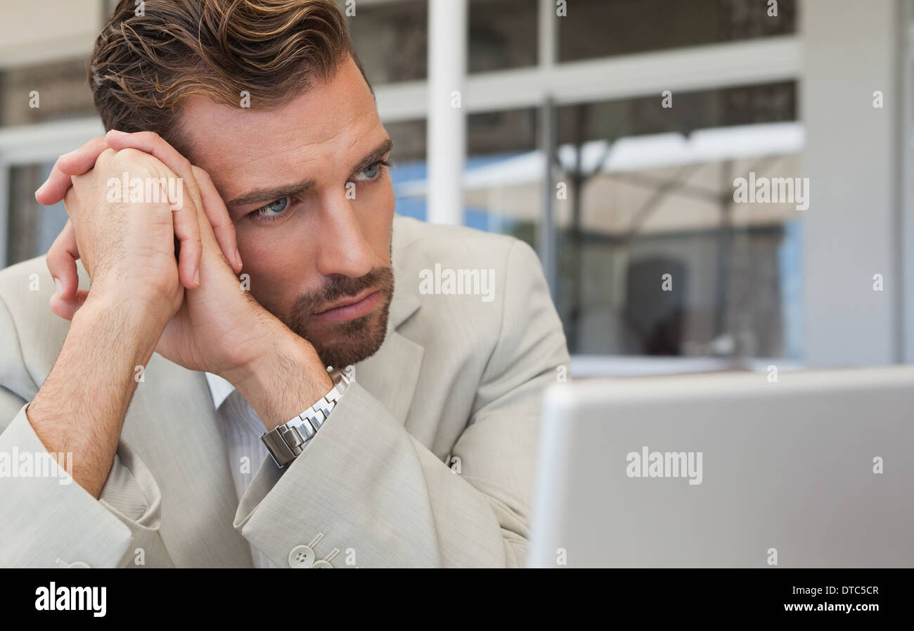 Frowning businessman hi-res stock photography and images - Alamy