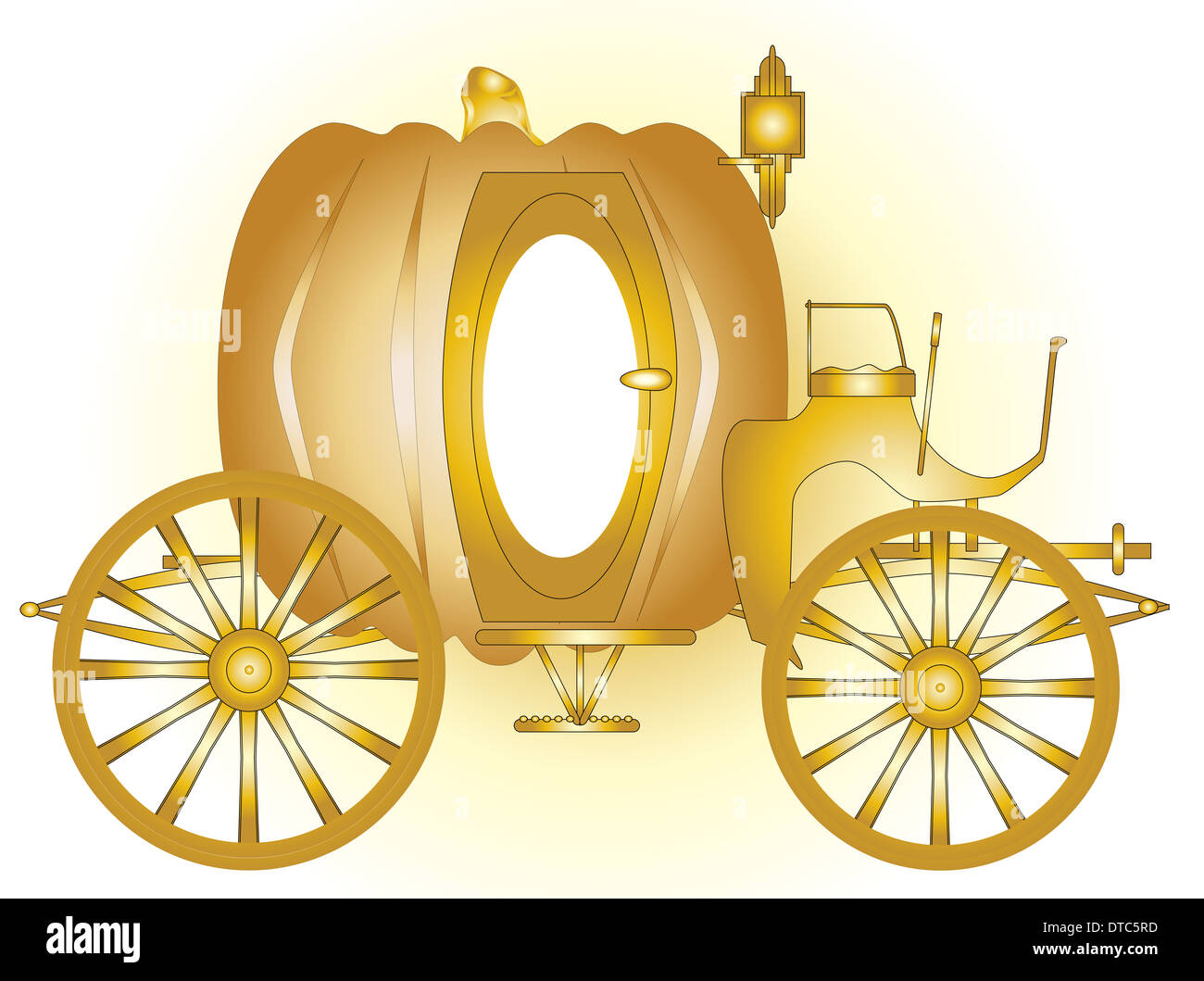 A magic fairy tale carriage in gold Stock Photo - Alamy