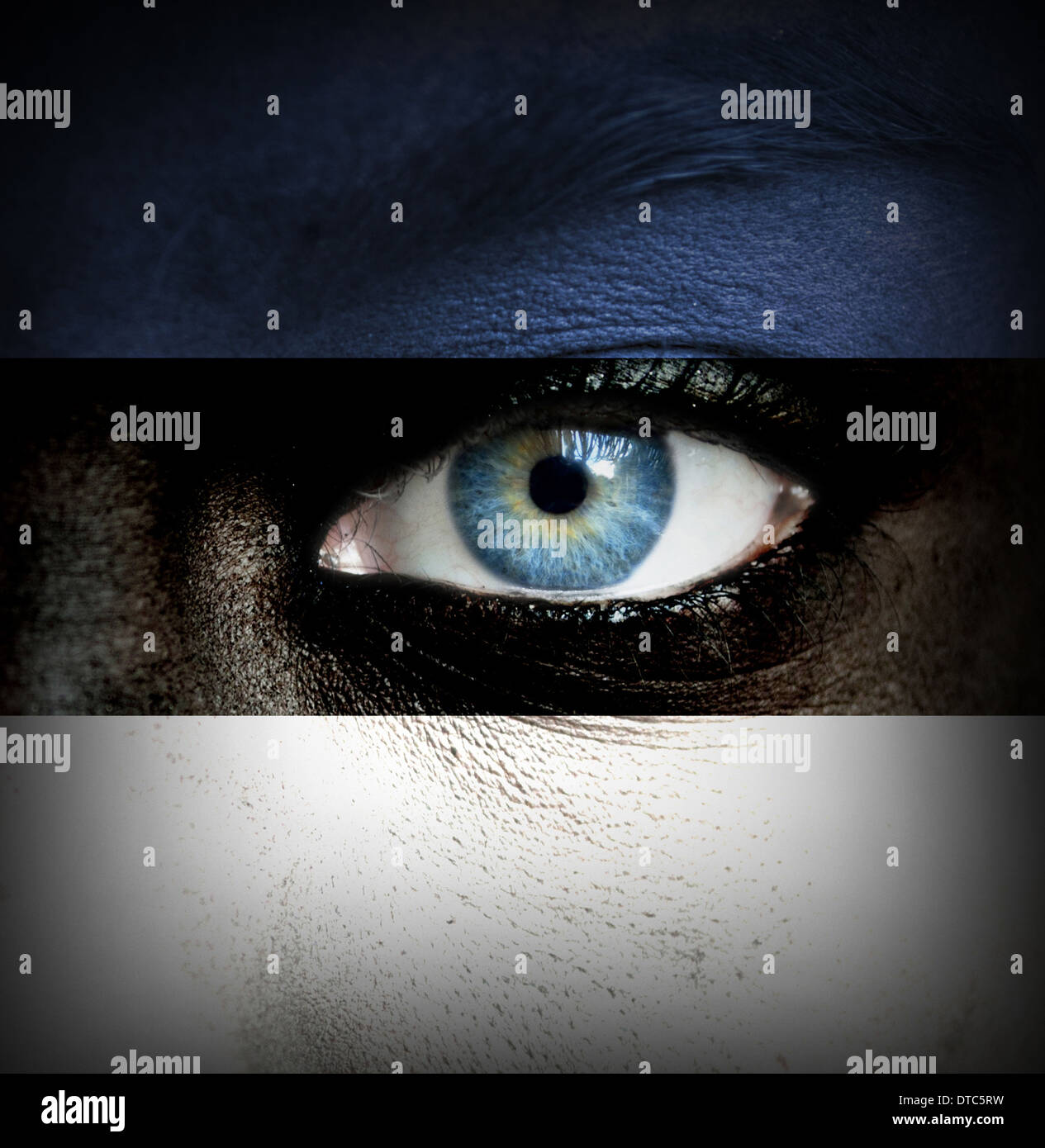 Young female flag estonia hi-res stock photography and images - Alamy