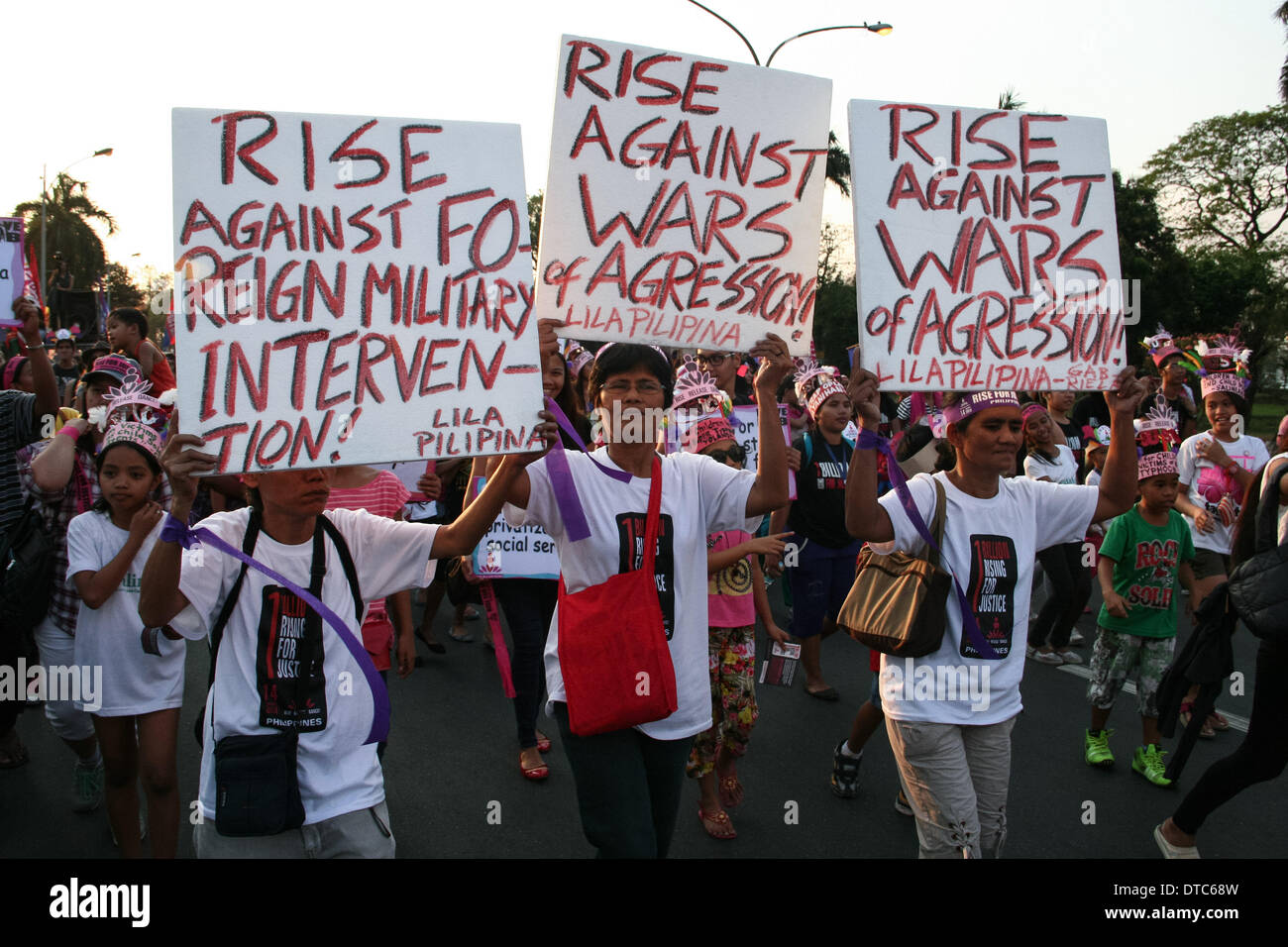 Manila philippines 14th feb 2014 hi-res stock photography and images ...