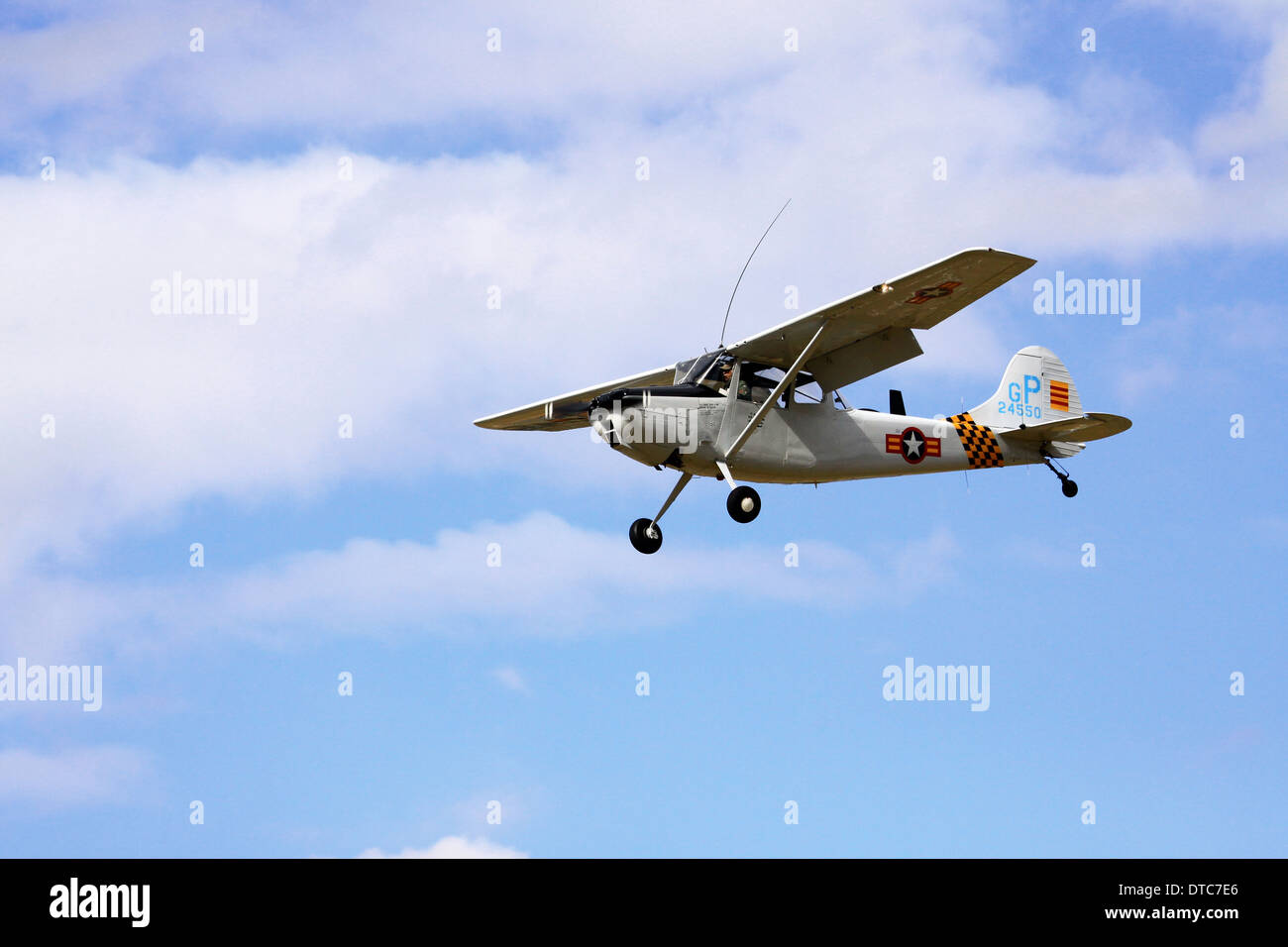 Cessna 305C (0-1E) Bird Dog aircraft at Seething airshow Stock Photo ...