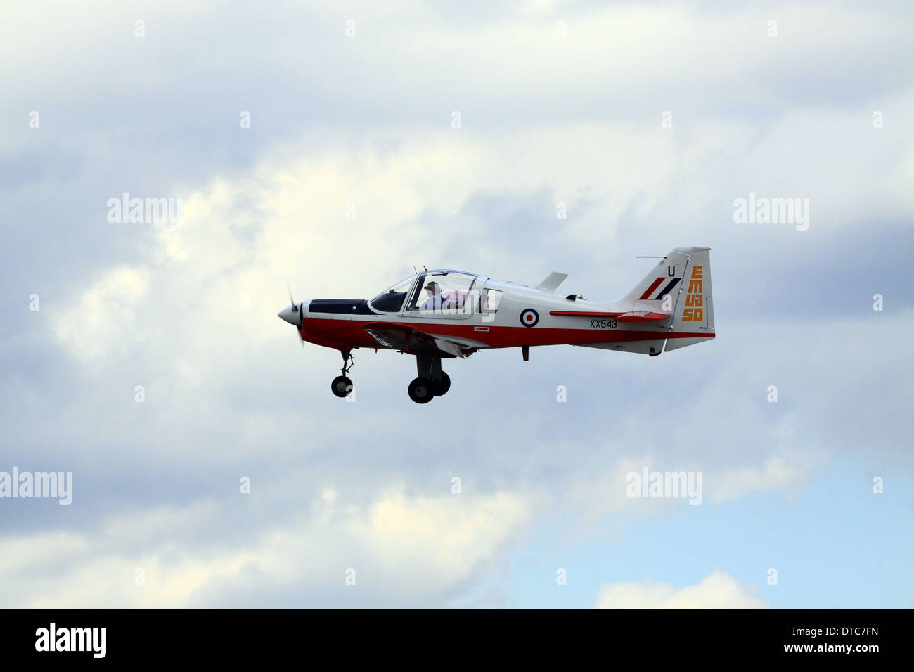 Scottish Aviation Bulldog T1 aircraft at Seething airshow Stock Photo ...