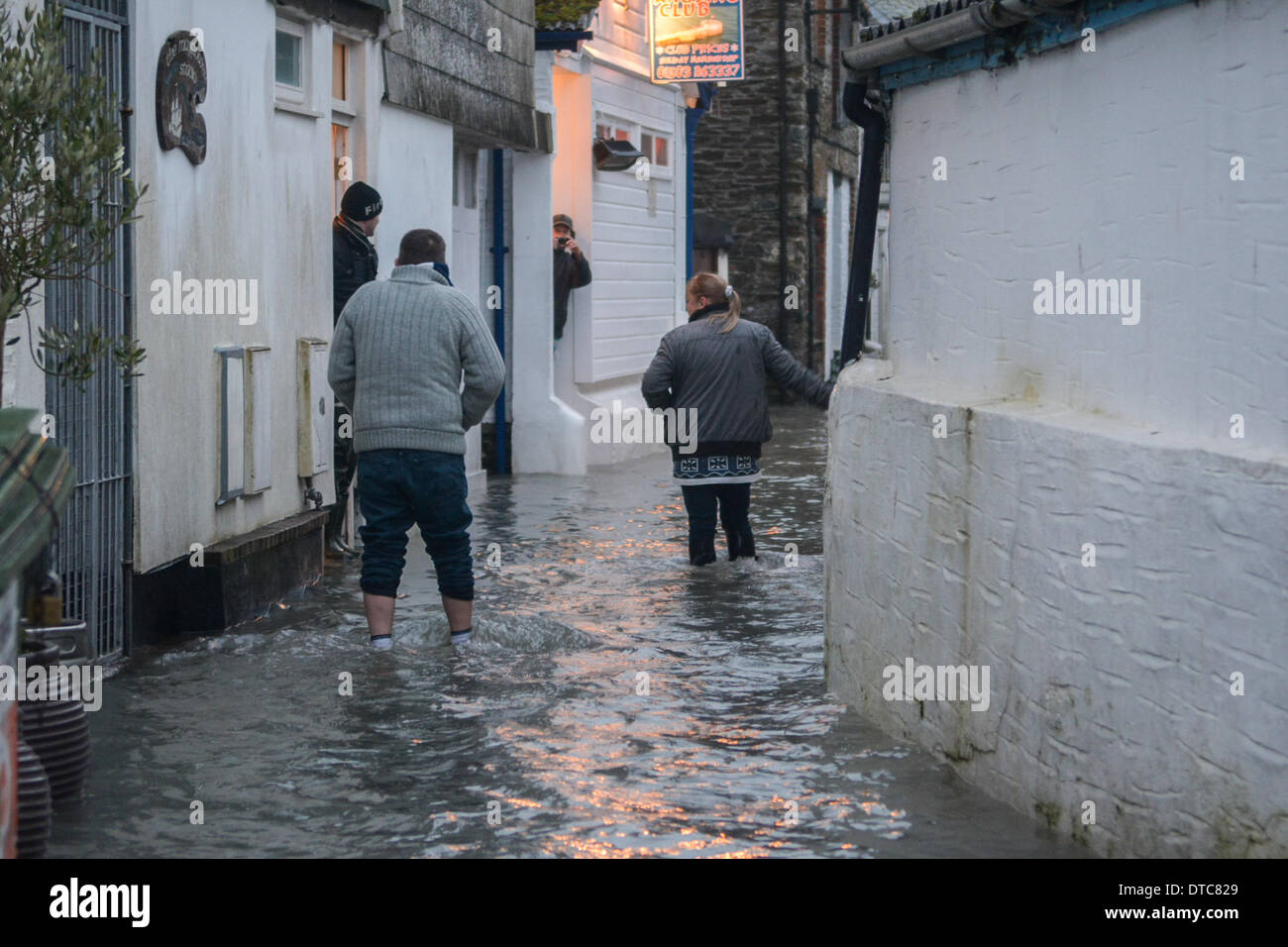 Looe, Cornwall, UK, 14 Feb 2014 Waves & FLooding hit Looe. Make your ...