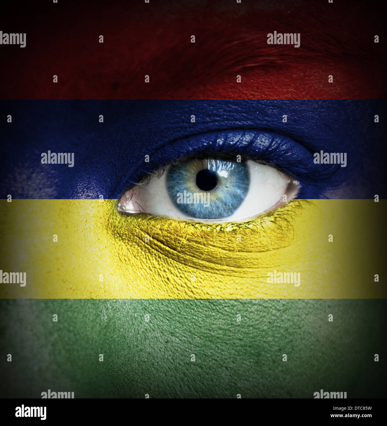 Flag mauritius football soccer hi-res stock photography and images - Alamy