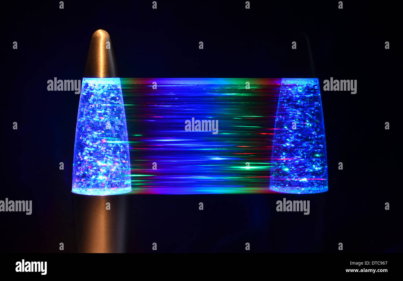 LED glitter lamp on the move Stock Photo - Alamy
