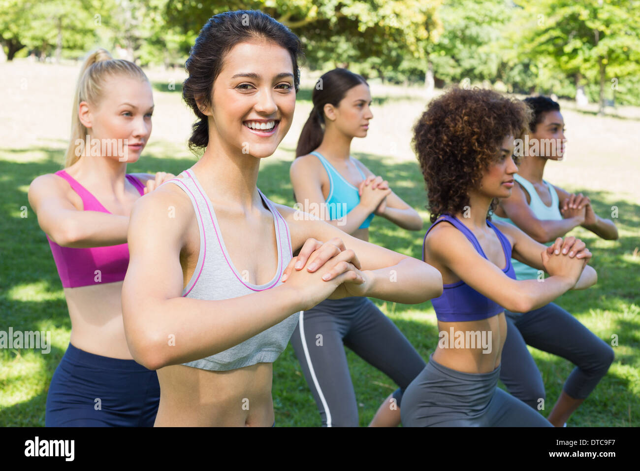 Exercising with friends hi-res stock photography and images - Alamy