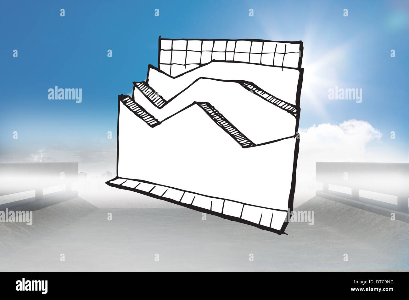 Composite image of data analysis doodle Stock Photo - Alamy