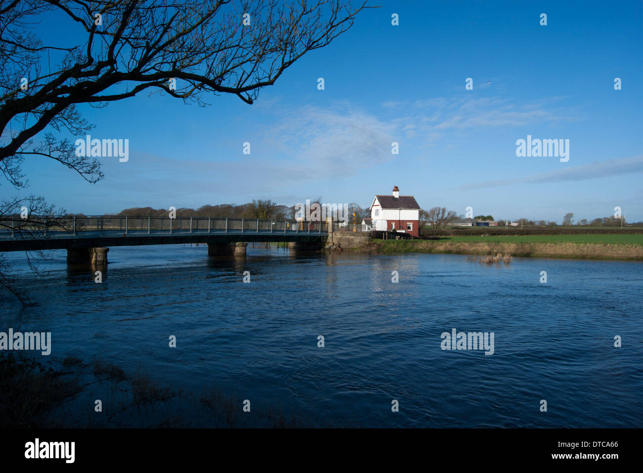 Toll Bridge over the River Wyre at Cartford, Lancashire Stock Photo - Alamy