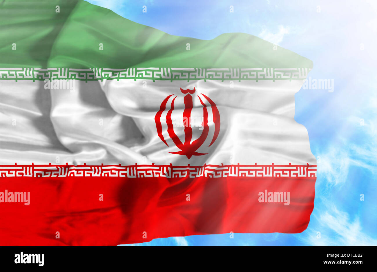 Iran flag waving 3d abstract hi-res stock photography and images - Alamy