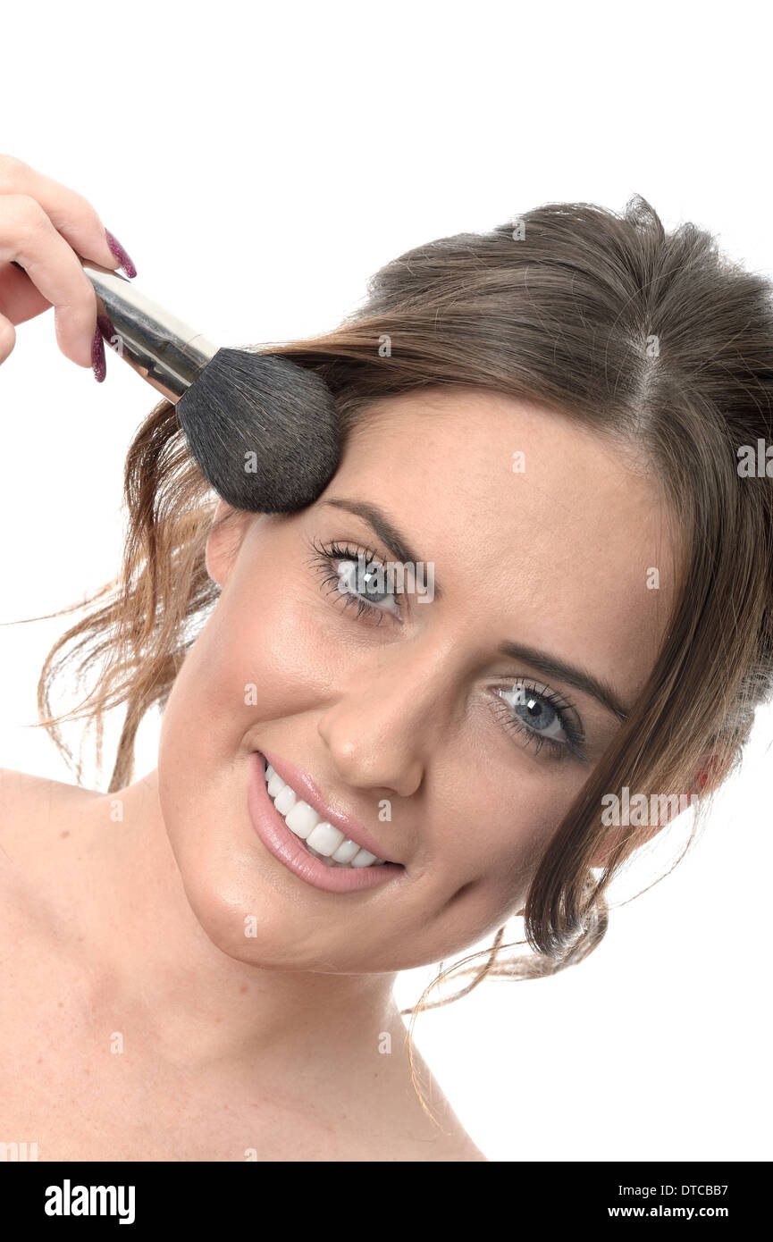 Woman applying up isolated hi-res stock photography and images - Alamy