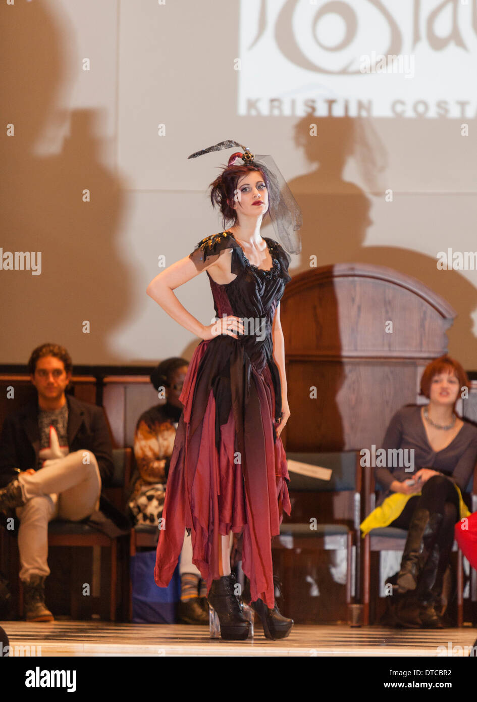 New York Fashion Week. Fashion show February, 13 in Holy Apostles ...