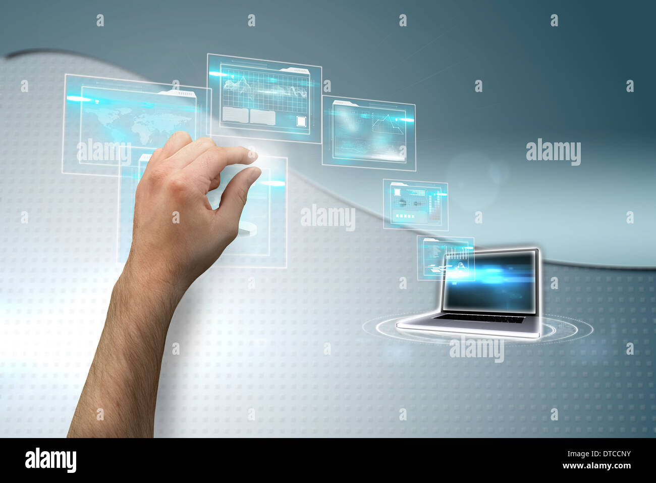 Composite image of hand presenting Stock Photo - Alamy