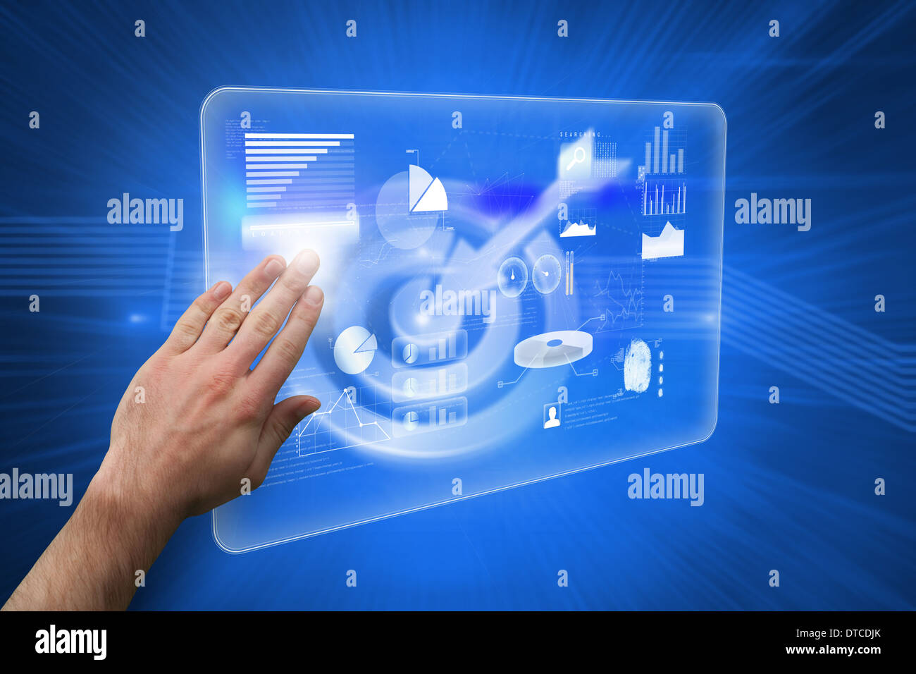 Composite image of hand presenting Stock Photo - Alamy