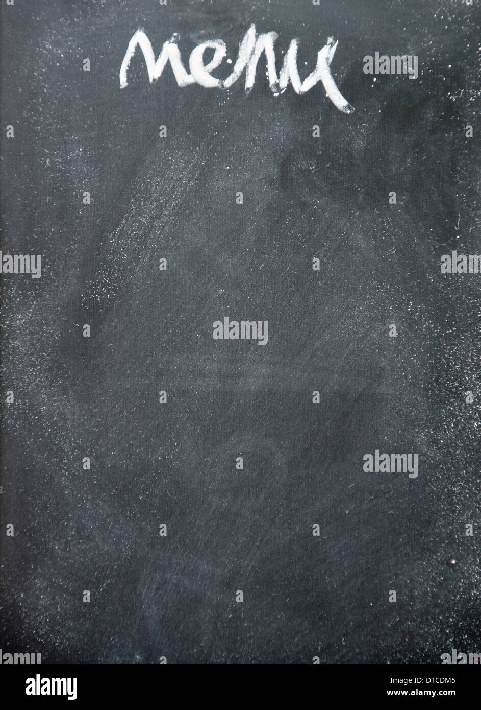 menu word write on blackboard Stock Photo - Alamy