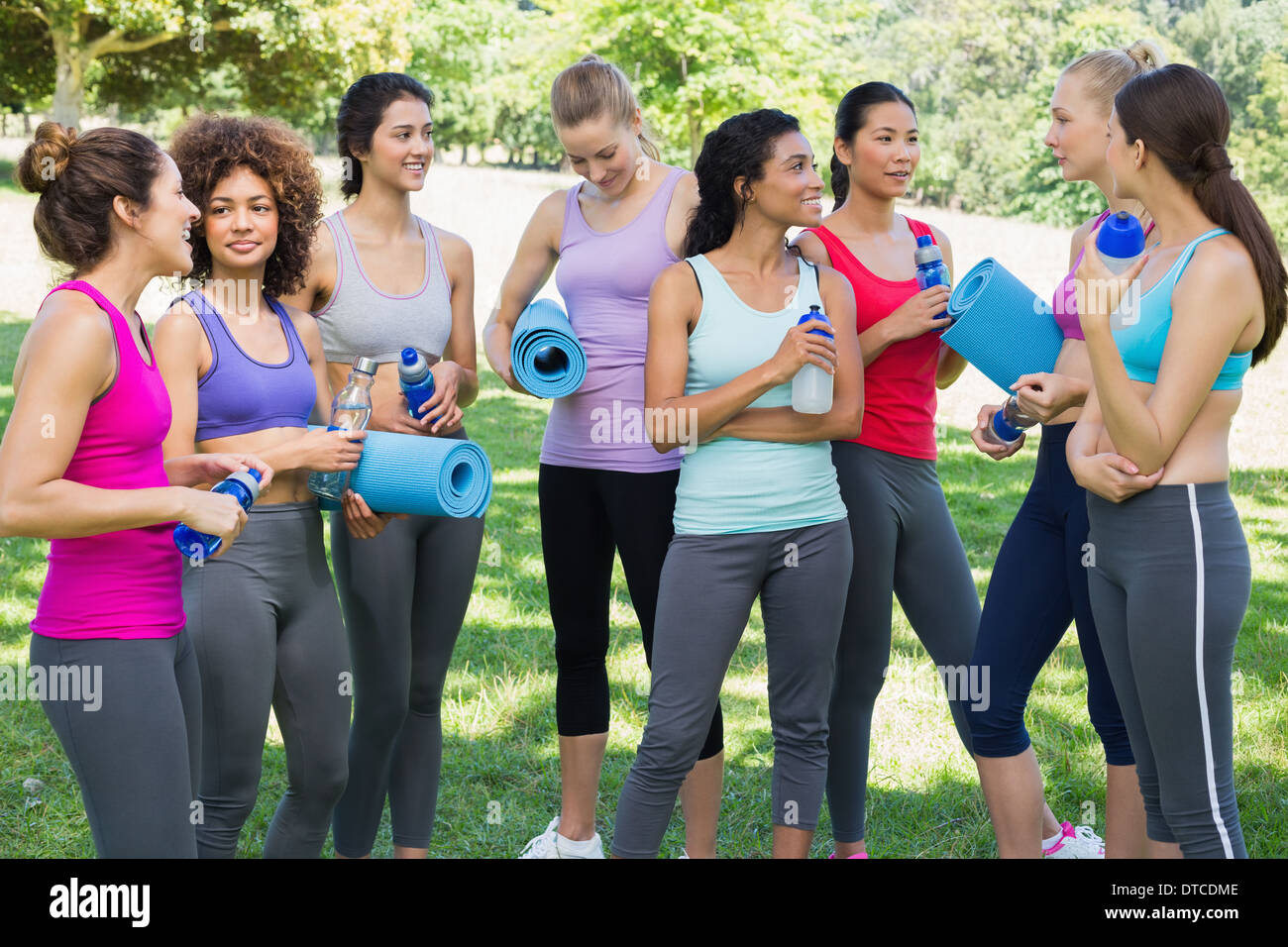 Talking multiethnic hi-res stock photography and images - Alamy